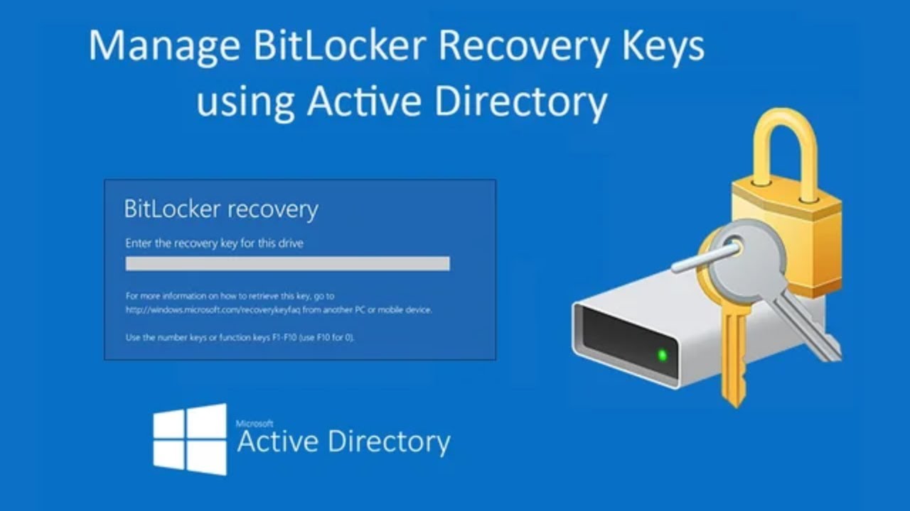 Configure Active Directory To Store Bitlocker Recovery Keys Windows