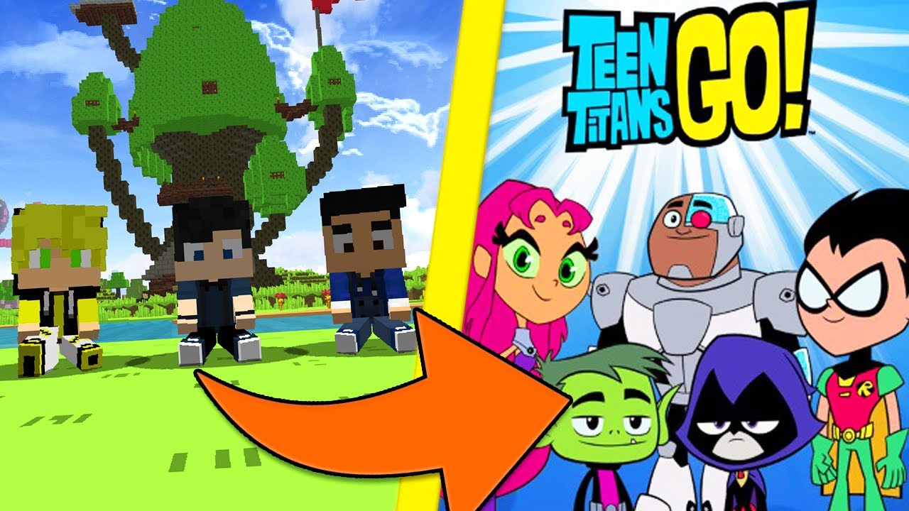 CRIANÇAS NO MUNDO DOS JOVENS TITÃS!! - MINECRAFT (TEEN TITANS) - YouTube
