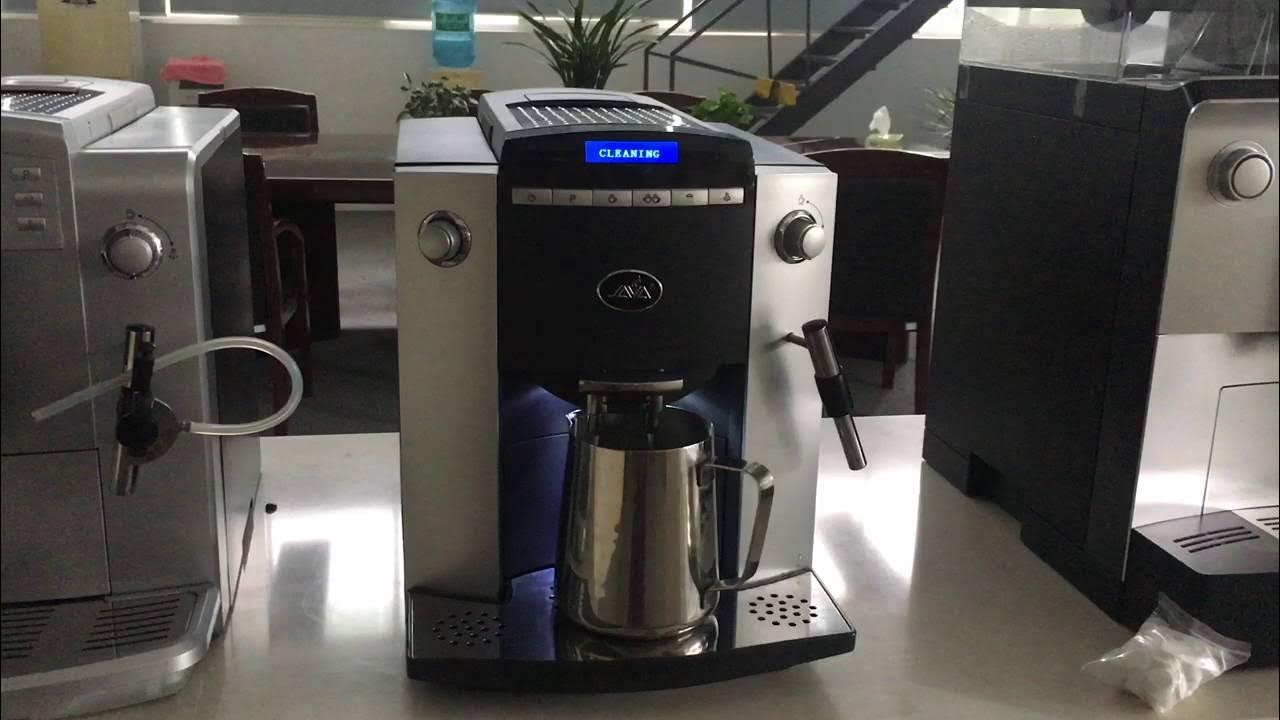 How to clean JAVA coffee machine with cleaning tablet - YouTube