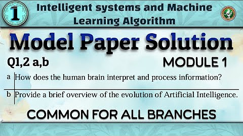 Intelligent systems and machine learning algorithms 5th Sem All 5 ...