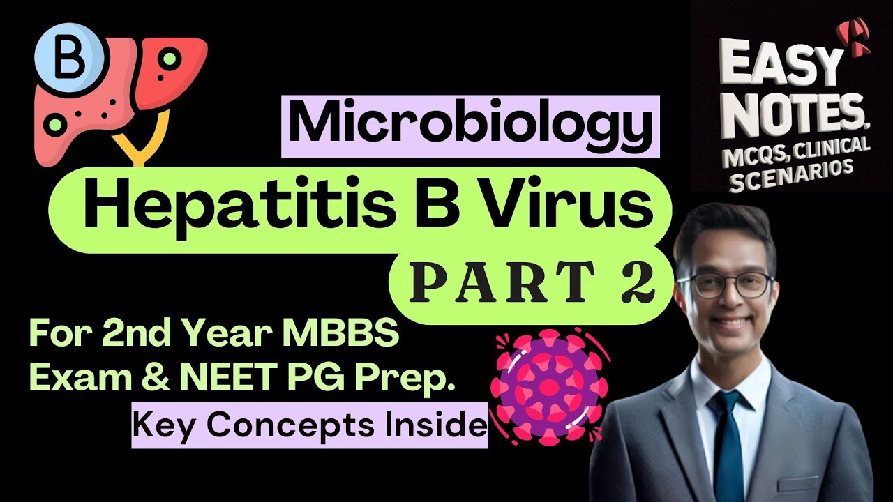 Hepatitis B Virus | Part 2 | Easy Notes & MCQs -MBBS, NEET PG, INICET I ...