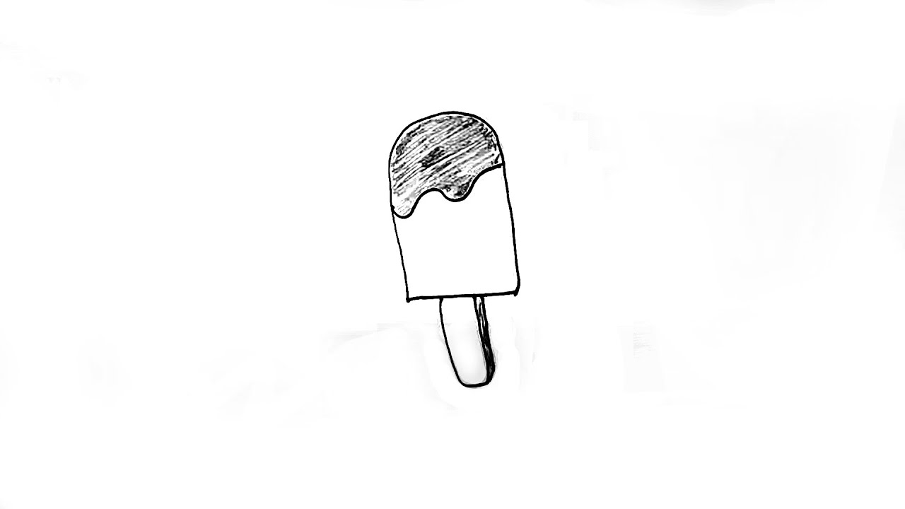 how to draw a ice cream in pencil - YouTube