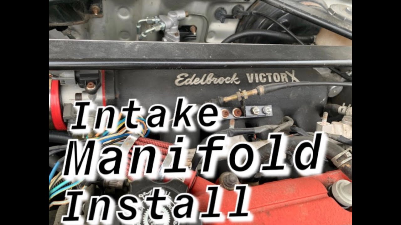 B18 intake manifold install - YouTube