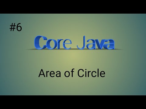 Calculate Area of Circle || by using eclips|| #java - YouTube