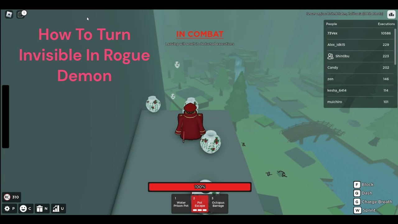 How To Turn Invisible In Rogue Demon! - YouTube