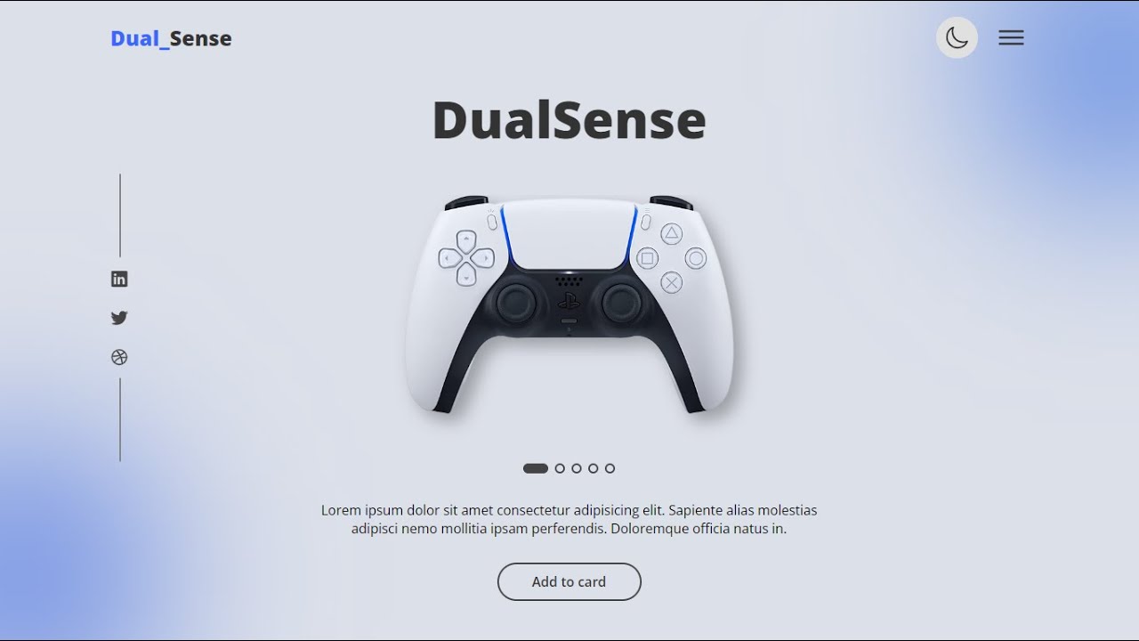 How to Create DualSense Website by Using (HTML - CSS - JS) - YouTube