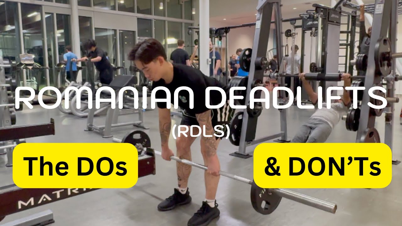 ROMANIAN DEADLIFTS (RDLs) exercise tutorial - YouTube