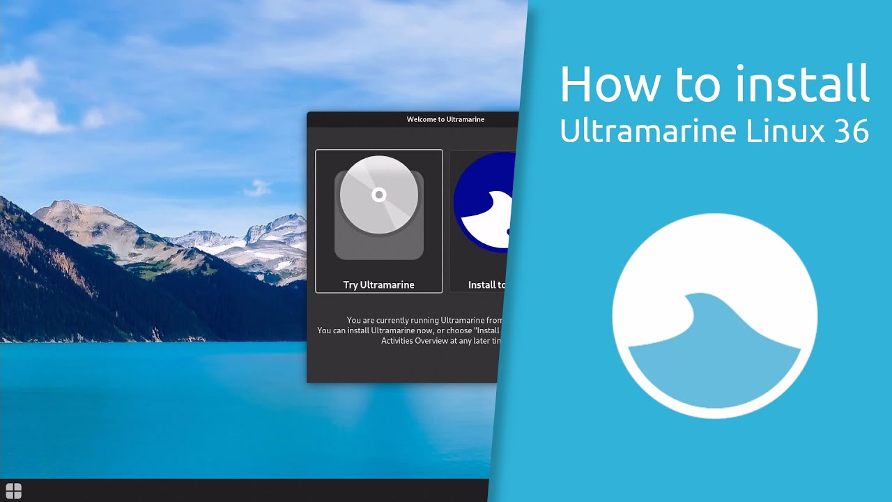 How to install Ultramarine Linux 36 - YouTube