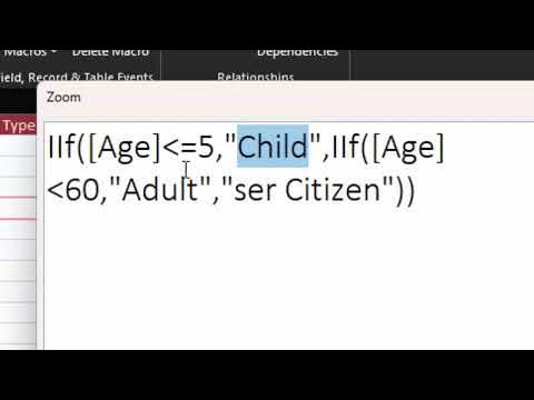 Age calculation with iif function in Microsoft Access@COMPUTEREXCELSOLUTION #access - YouTube