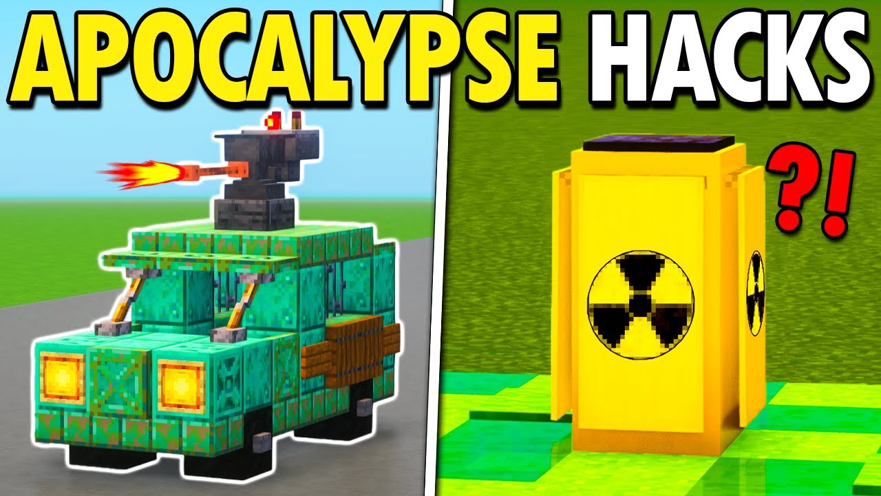 Minecraft: 10+ Apocalypse Build Hacks & Ideas! - YouTube