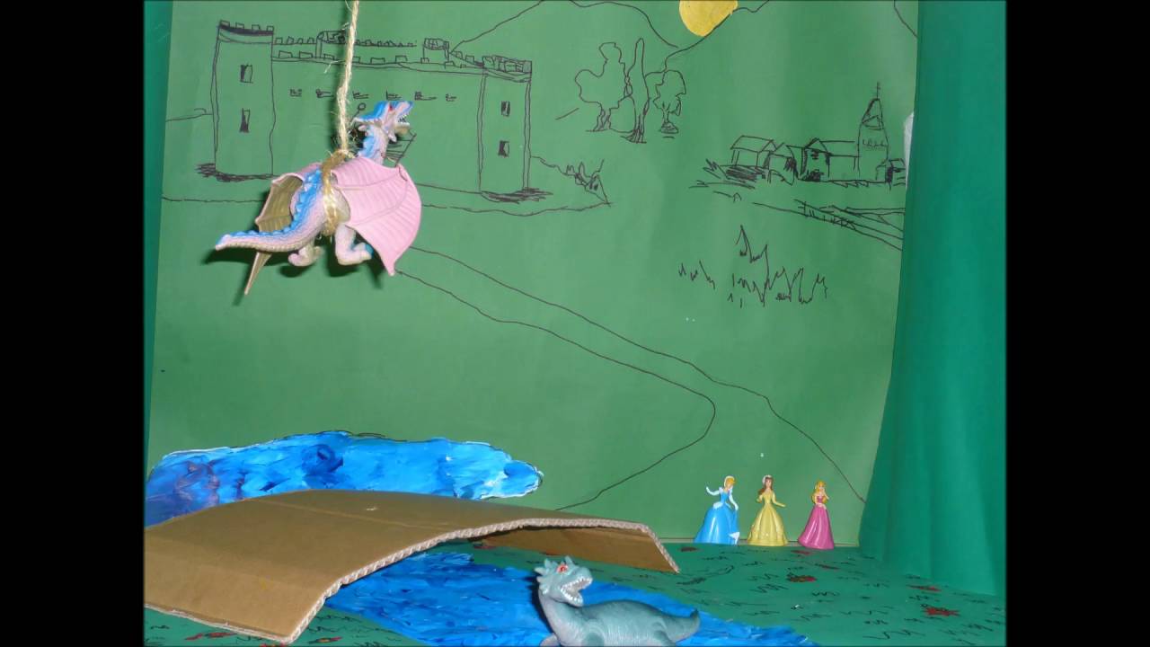 Histoire de dragon (stop-motion) - YouTube