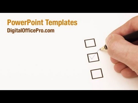 Check Box PowerPoint Template Backgrounds - DigitalOfficePro #05629W ...