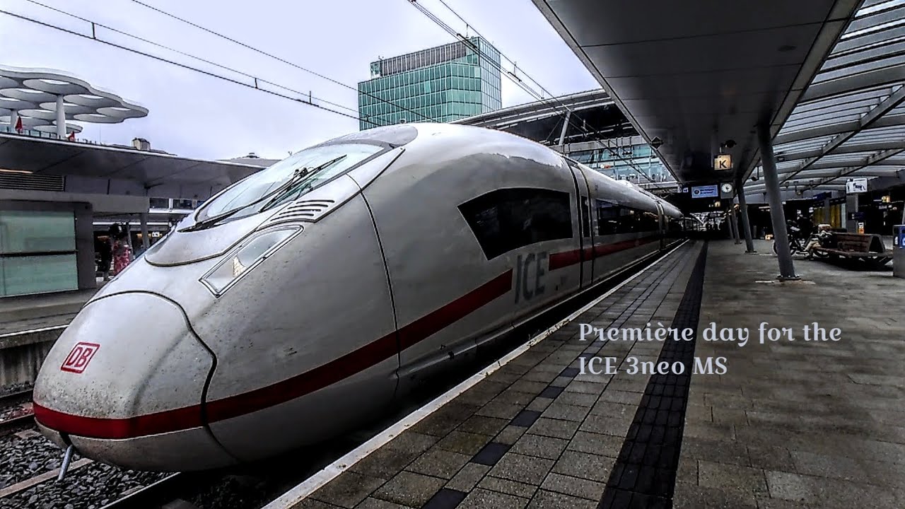 The ICE 3neo MS on its first day of service in The Netherlands ...
