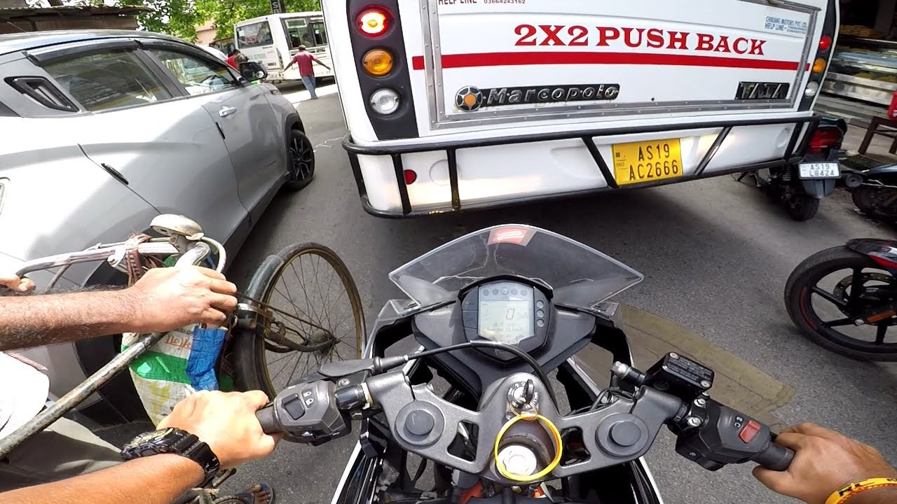 How to Ride a Motorcycle in Traffic For Beginners - YouTube