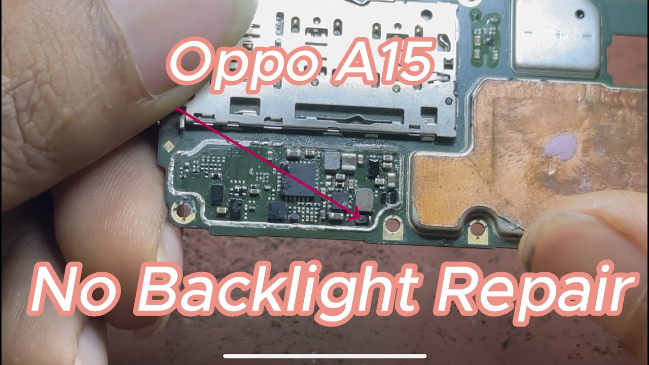 oppo a15 no backlight repair - YouTube