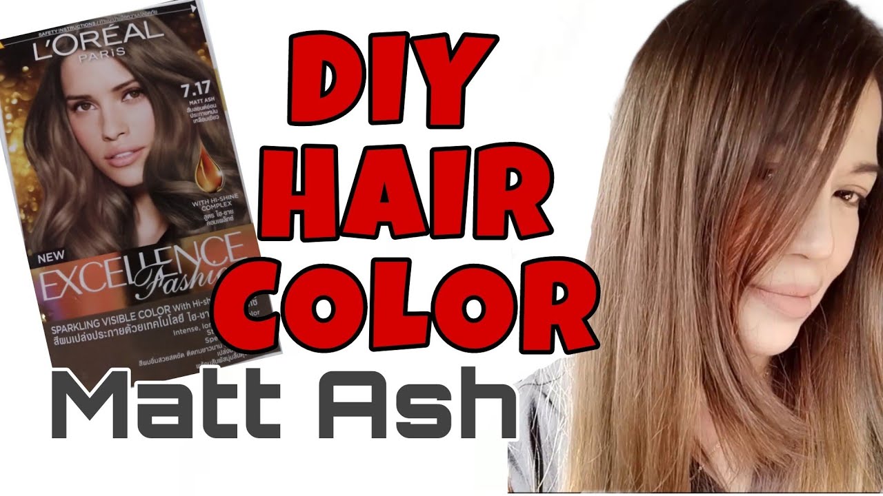DIY HAIR COLOR | MATT ASH 7.17 | HAIR COLOR TUTORIAL | Arlene Aces ...
