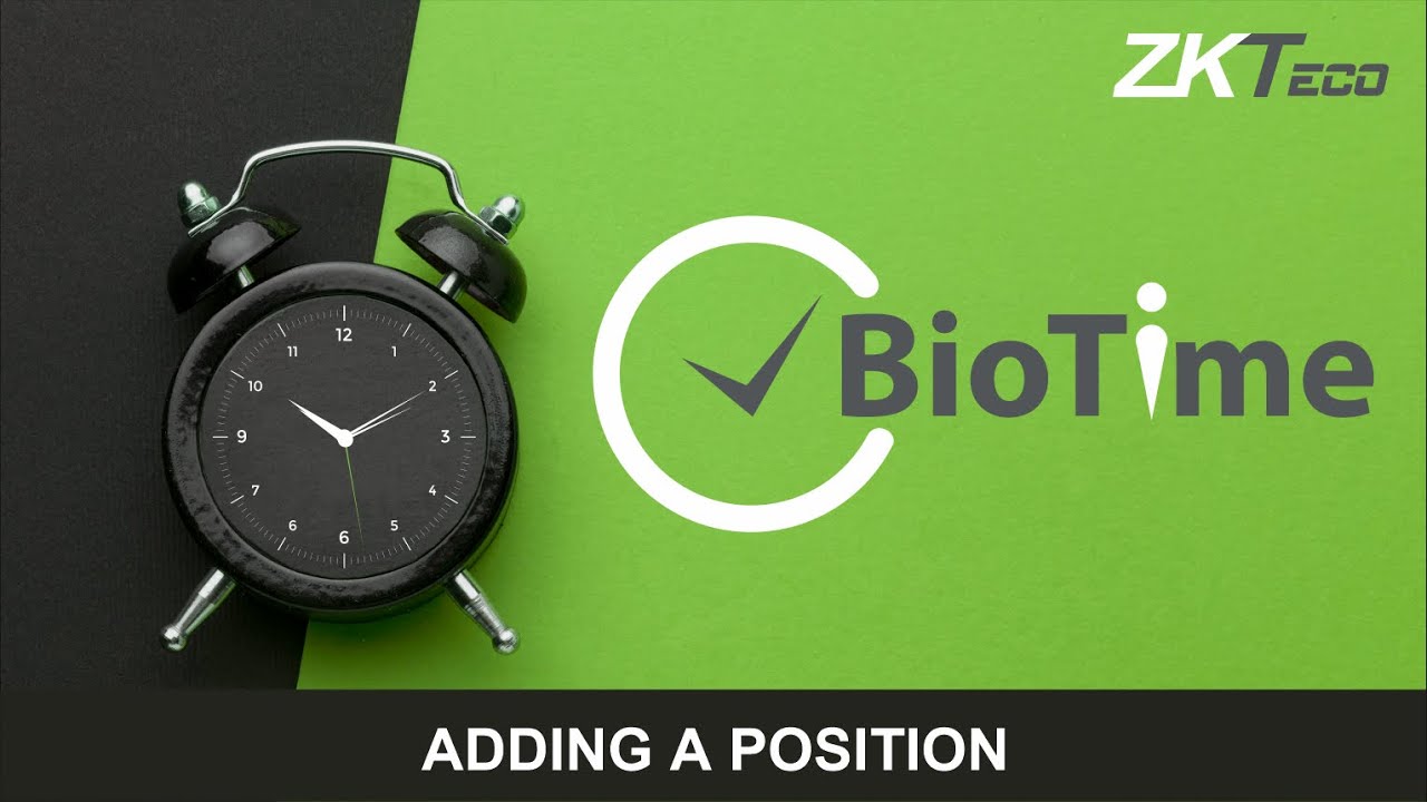 BioTime 8: Add a Position - YouTube