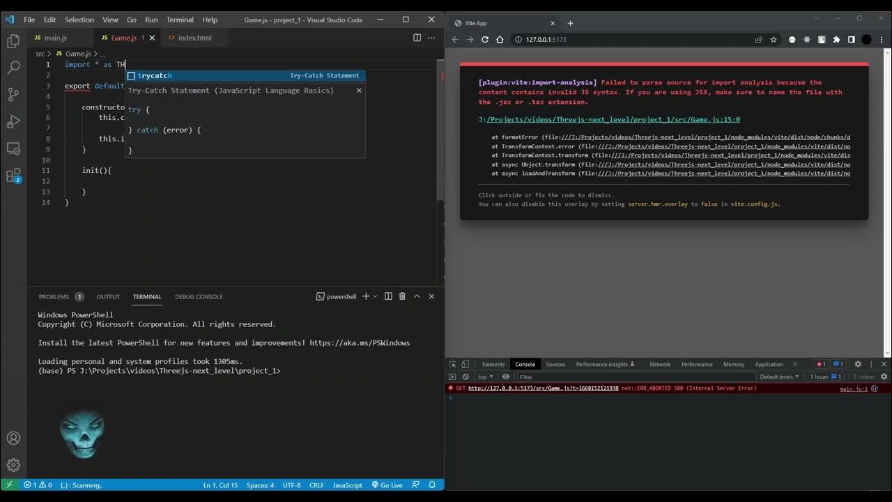 01 - Project Setup - Advanced 3d programming techniques with ThreeJS - YouTube