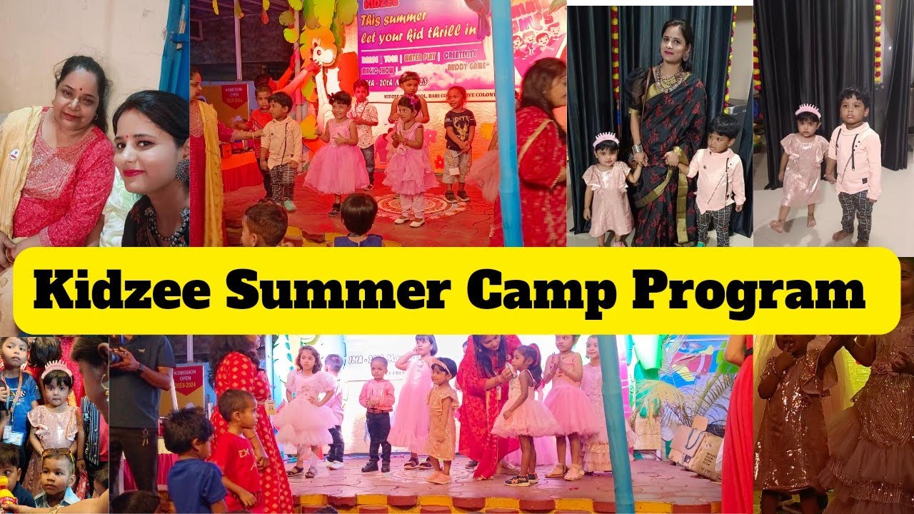 My Twins's School Summer Camp Program || Kidzee Summer Camp || Dance Performance By My Twins ...