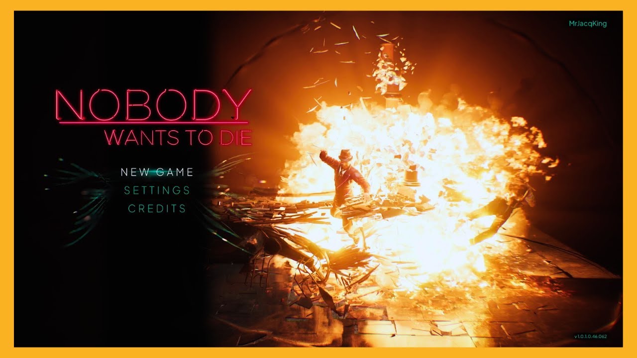 Nobody Wants to Die Title Screen And Menu - YouTube