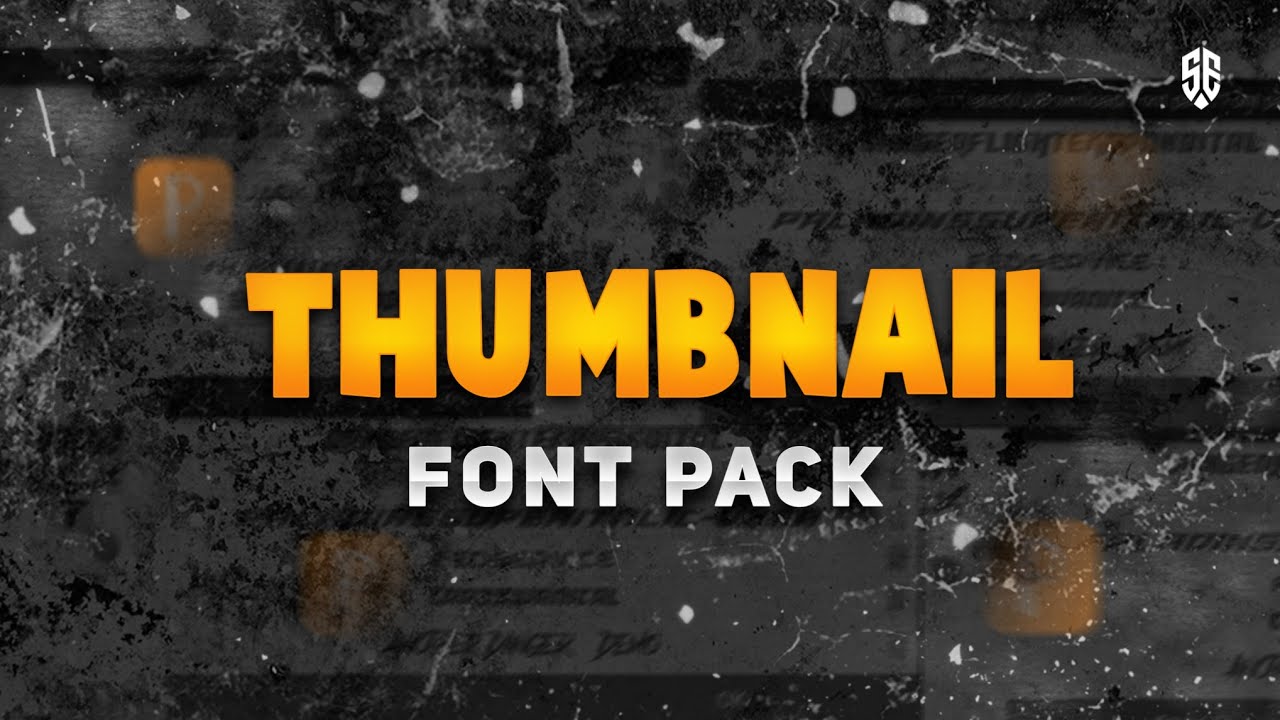 500+ Best Thumbnail Font Pack For Android / PC | Gaming Thumbnail Font ...