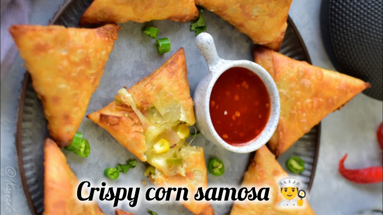 crispy corn samosa recipe with switzz sheet|| The rk channel subscribe ...