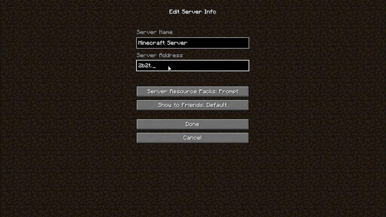 2b2t server Ip - YouTube