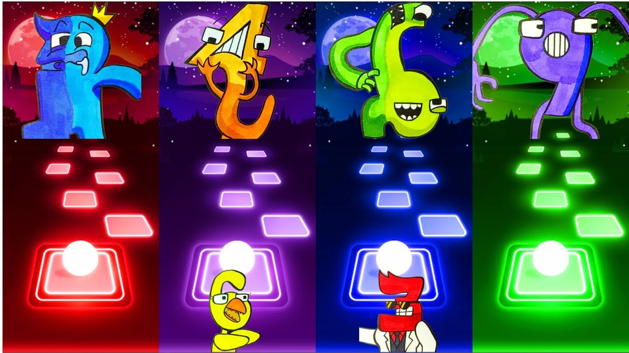 Rainbow Friends Become Number Lore : Blue × 1 Orange × 4 Green × 6 ...