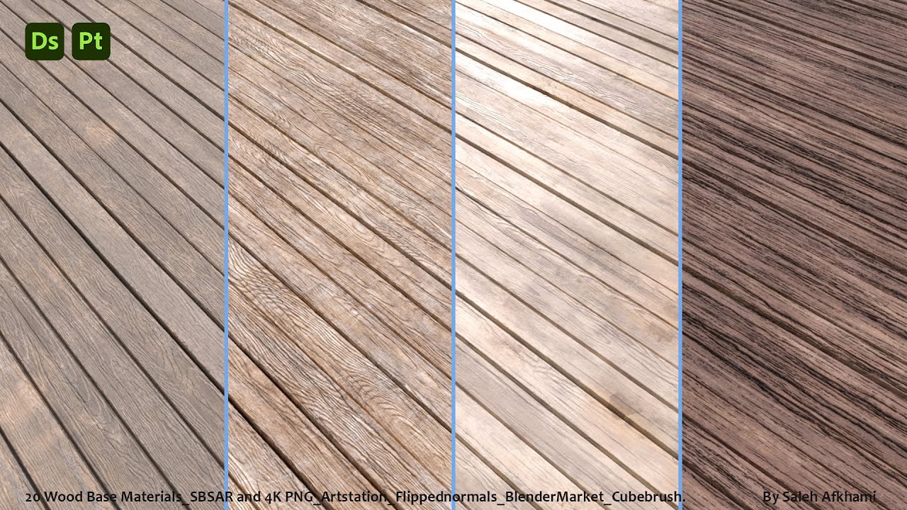 20 Wood Base Materials _ Show Preview - YouTube