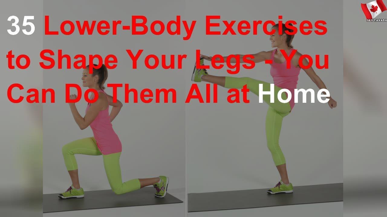 Lower-body exercises you can do at home - YouTube