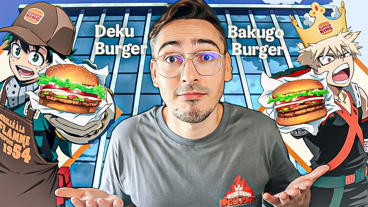 DÉGUSTATION des menus MY HERO ACADEMIA chez BURGER KING - YouTube