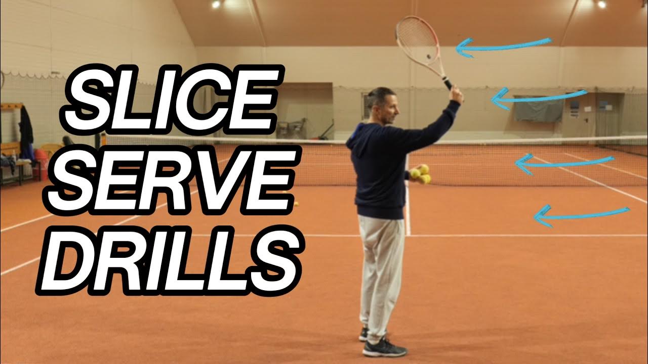 Tennis Slice Serve Drills - How To Get More Slice & Angle - YouTube