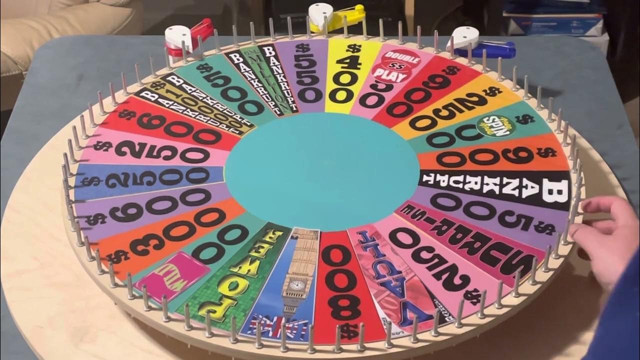 My Homemade Wheel of Fortune Project V2: Round 2 (Double Play Round) - YouTube