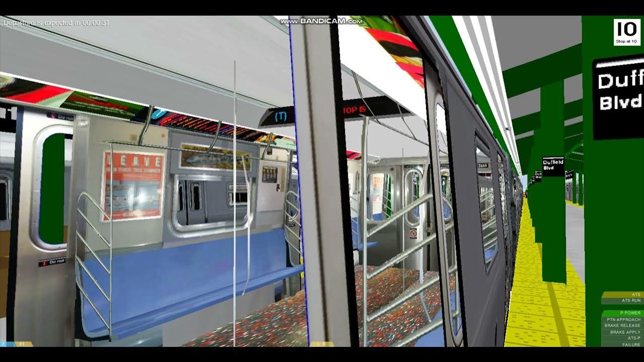 Openbve R179B V8 Siemens T Train Arriving & Departing at Duffield Avenue Blvd - YouTube