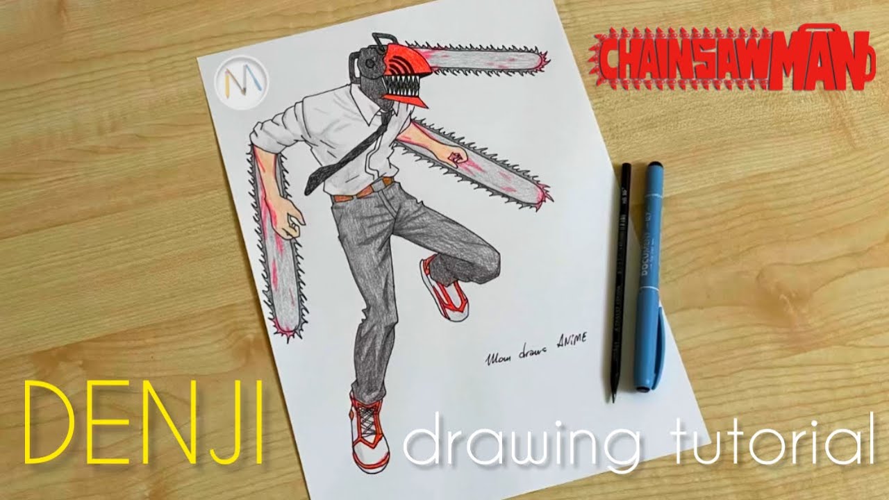 DENJI drawing / Chainsaw man drawing / Anime characters drawing ...