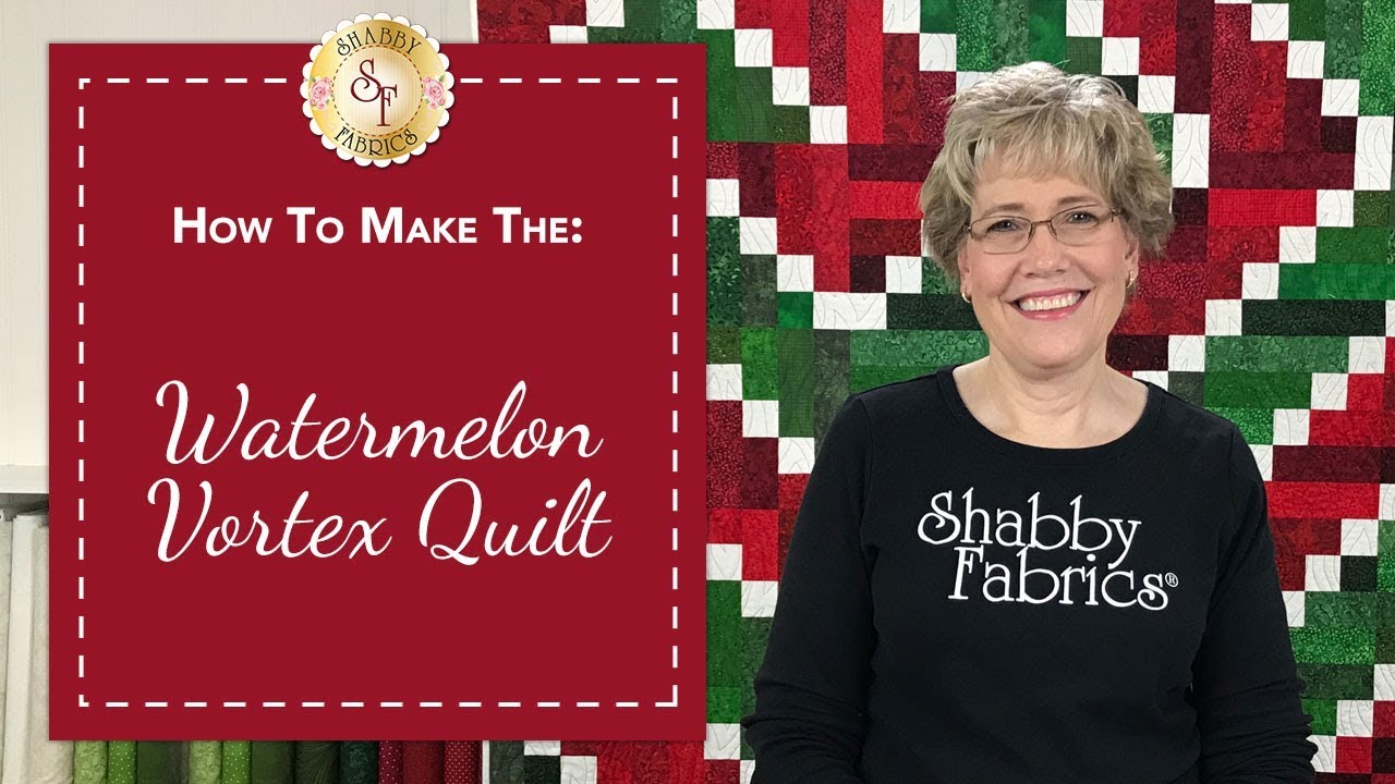How to Make the Watermelon Vortex Quilt | A Shabby Fabrics Sewing ...