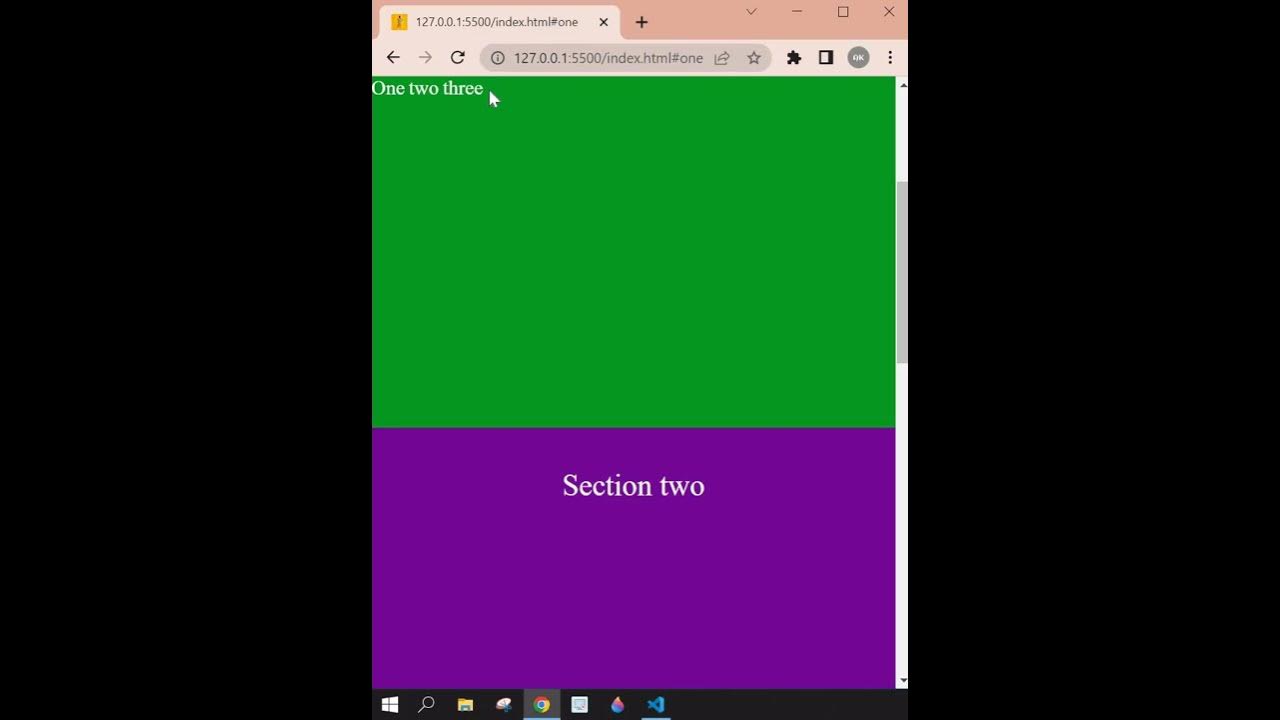 Scroll To Particular Div Position When Click On Link Jumping Section In Html Youtube
