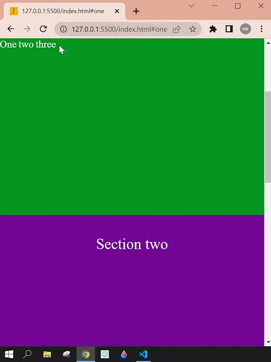 Scroll to Particular div Position when click on link || Jumping Section in Html - YouTube