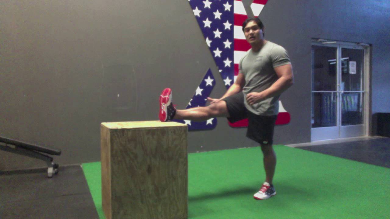 Lower Body Static Stretching Series- With Plyo Box - YouTube
