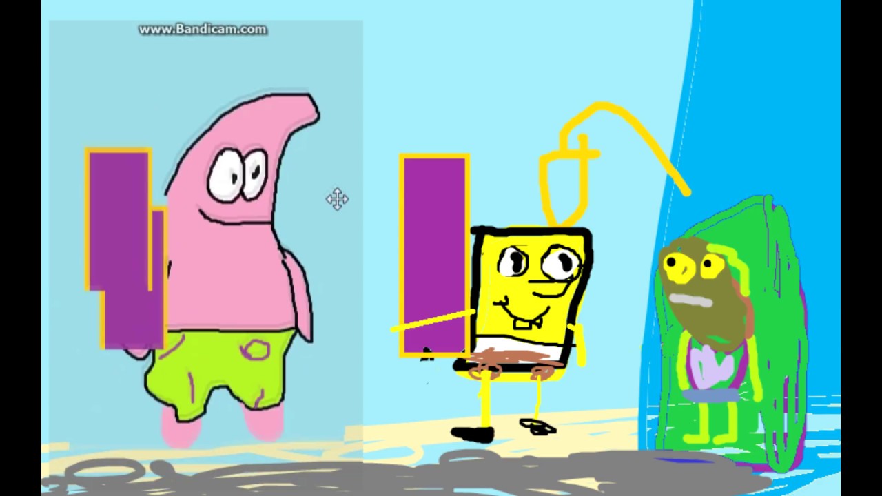 Half a SpongeBob Episode but it's MS Paint - YouTube