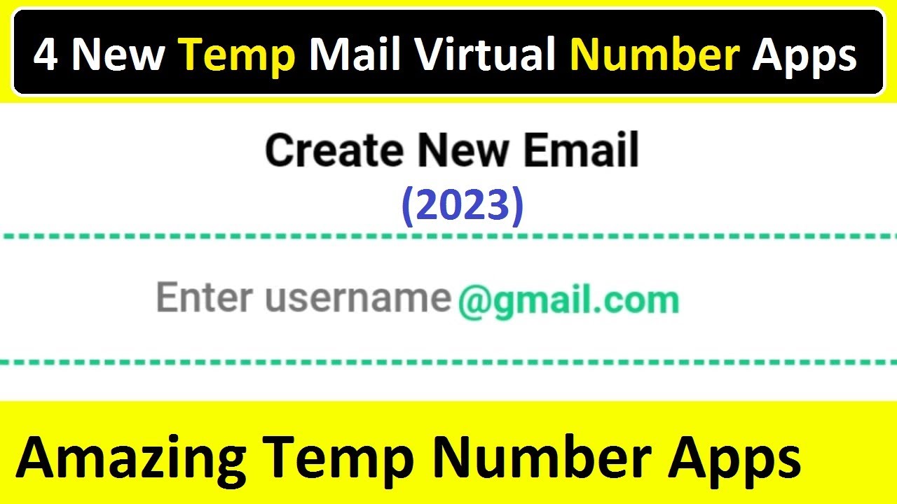 4 New free Virtual number And temp mail Apps (2023) - Whatsapp fake ...