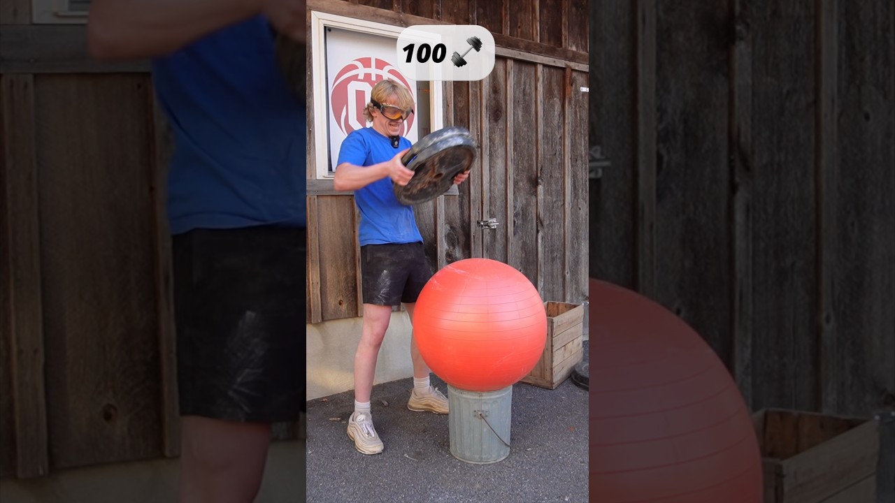 How Much Weight To Explode A Yoga Ball? - YouTube