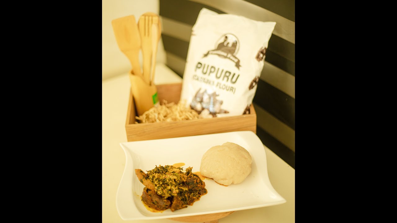 HOW TO MAKE PUPURU / CASSAVA FUFU WITH FAMTIME CASSAVA FLOUR - YouTube