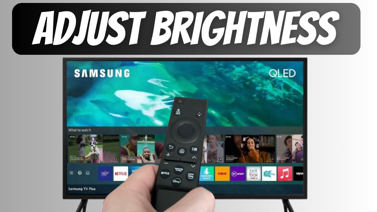How to Adjust Brightness & Auto Brightness on Samsung Smart TV! - YouTube
