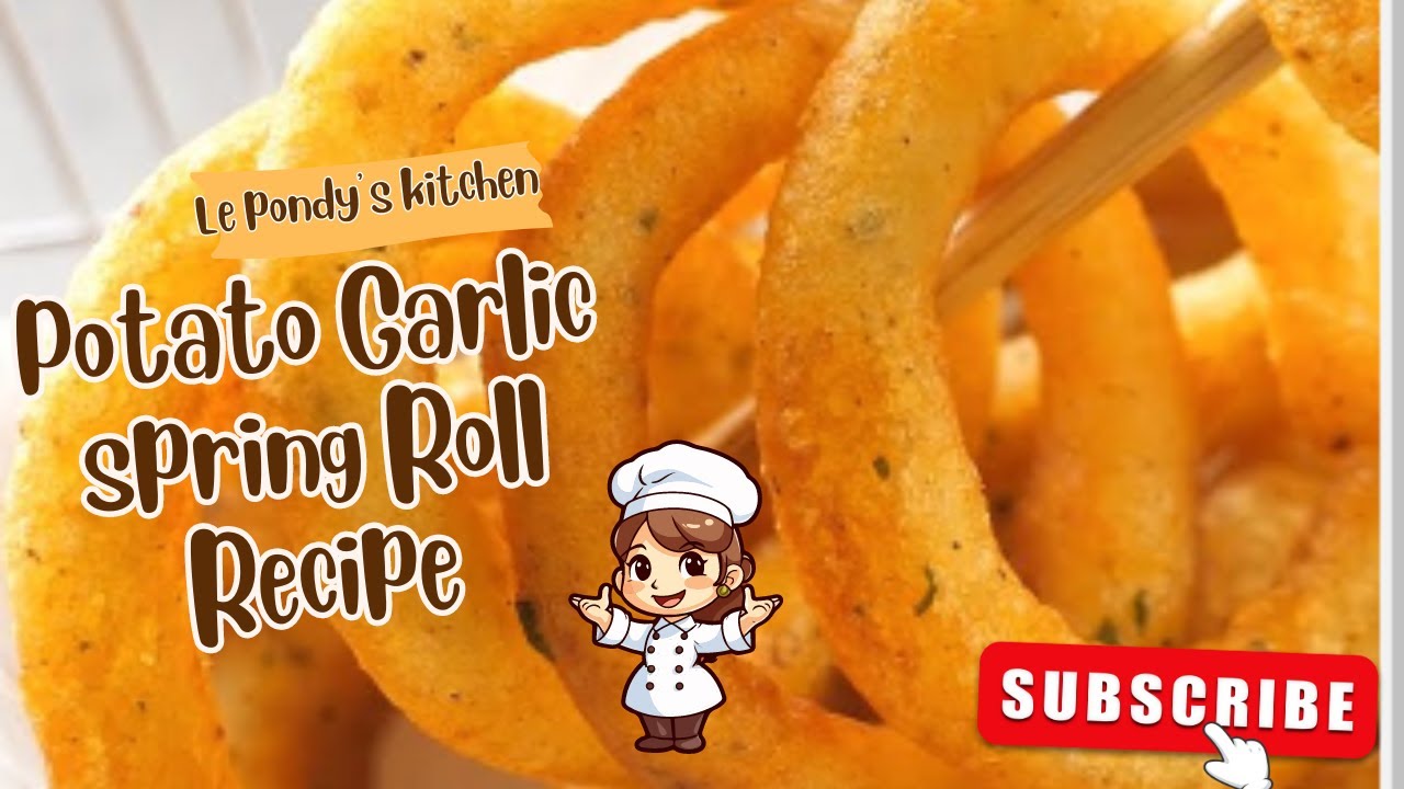 Crispy Potato Snacks #spring potato roll #Potato Garlic spring roll ...