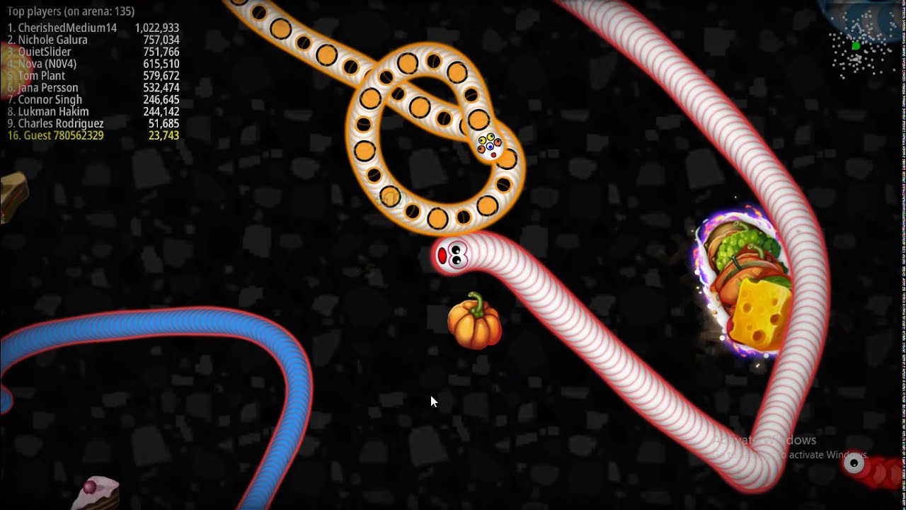 Worms Zone game y8 - YouTube