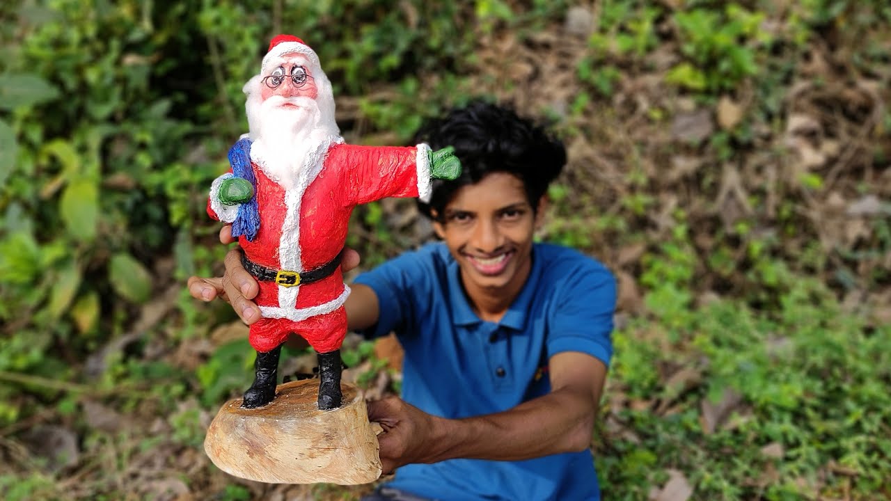 SANTA CLAUS | Santa sculpting | Made a statue of santa - YouTube