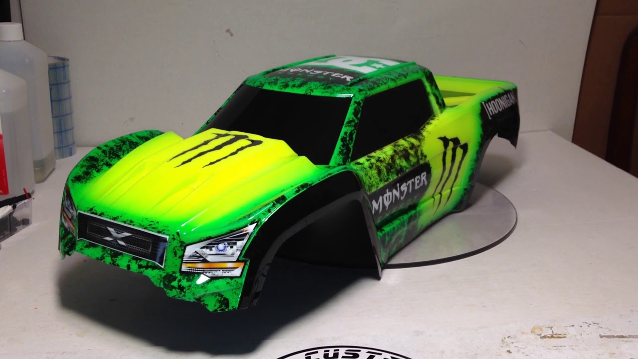 Traxxas XMaxx rc body custom painted - YouTube