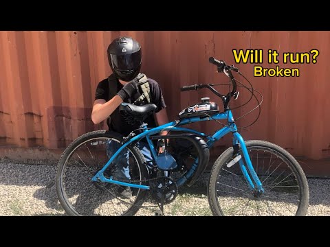 Can We Get This Non-Running Motorized Bike To Start?? - YouTube