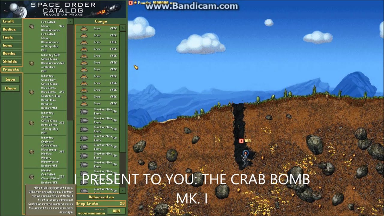 CORTEX COMMAND #1: CRAB BOMB SHENANIGANS - YouTube